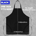 Aprons Unisex Bib Aprons,6 Pack Bib Apron,Black Aprons Bulk,Black Chef ...