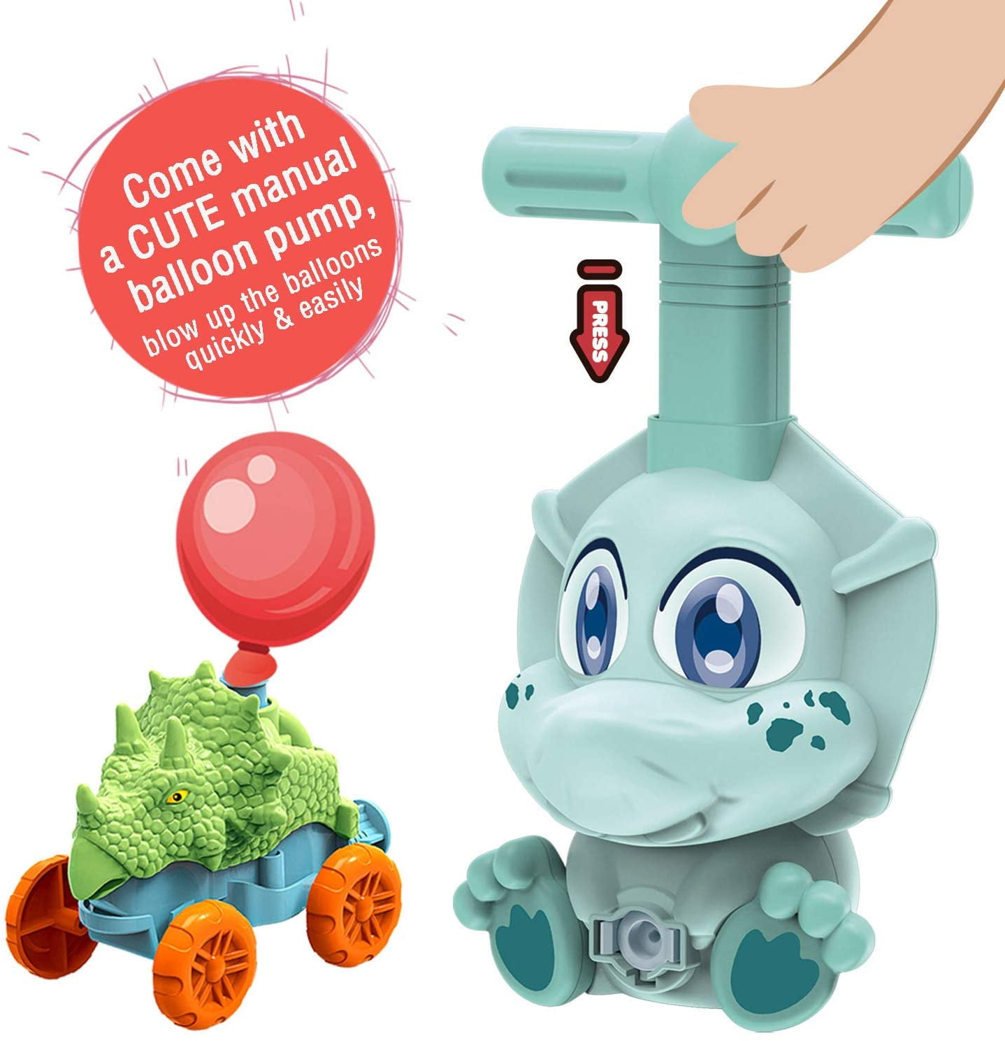 Buy Balloon Powered Cars Balloon Racers Aerodynamic Cars Stem Toys ...