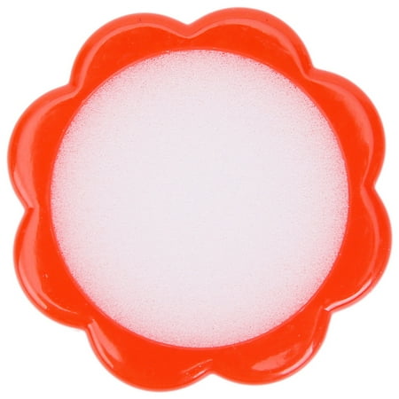 Flower Shape Plastic Round Container Sponge Finger Wet Desktop Sponge ...