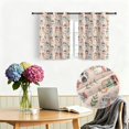 Cat and Scarf Pink Pattern Blackout Curtains,Triple Weaved Fabric ...