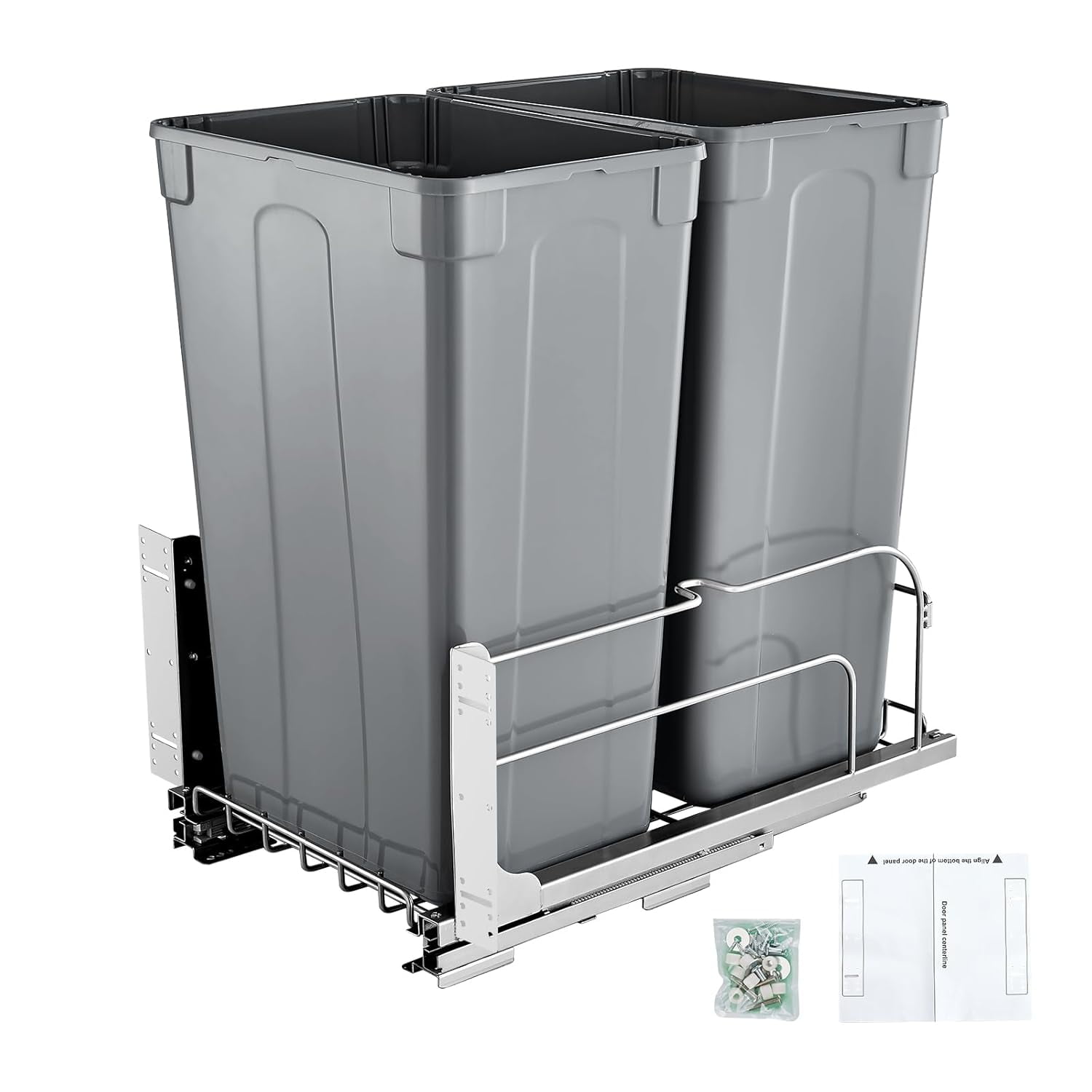 Click here for Yantong Pull-Out Trash Can  50 Qt X2 Double Under... prices