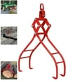 Kselythan 36 Inch Steel Ring Wood Claw Hook,4 Claw Heavy Duty Log ...