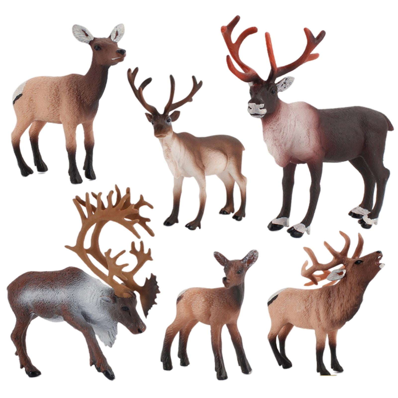 Click here for Tachiuwa 6x Pvc Elk Sika Deer Toys Animal Model Fi... prices