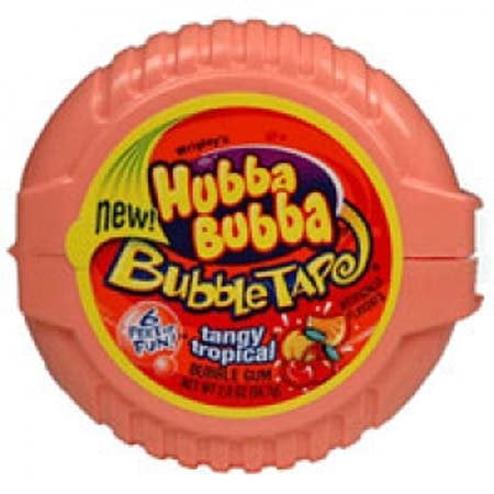 Hubba Bubba Bubble Tape Tangy Tropical Gum - 12 Pack | Walmart Canada
