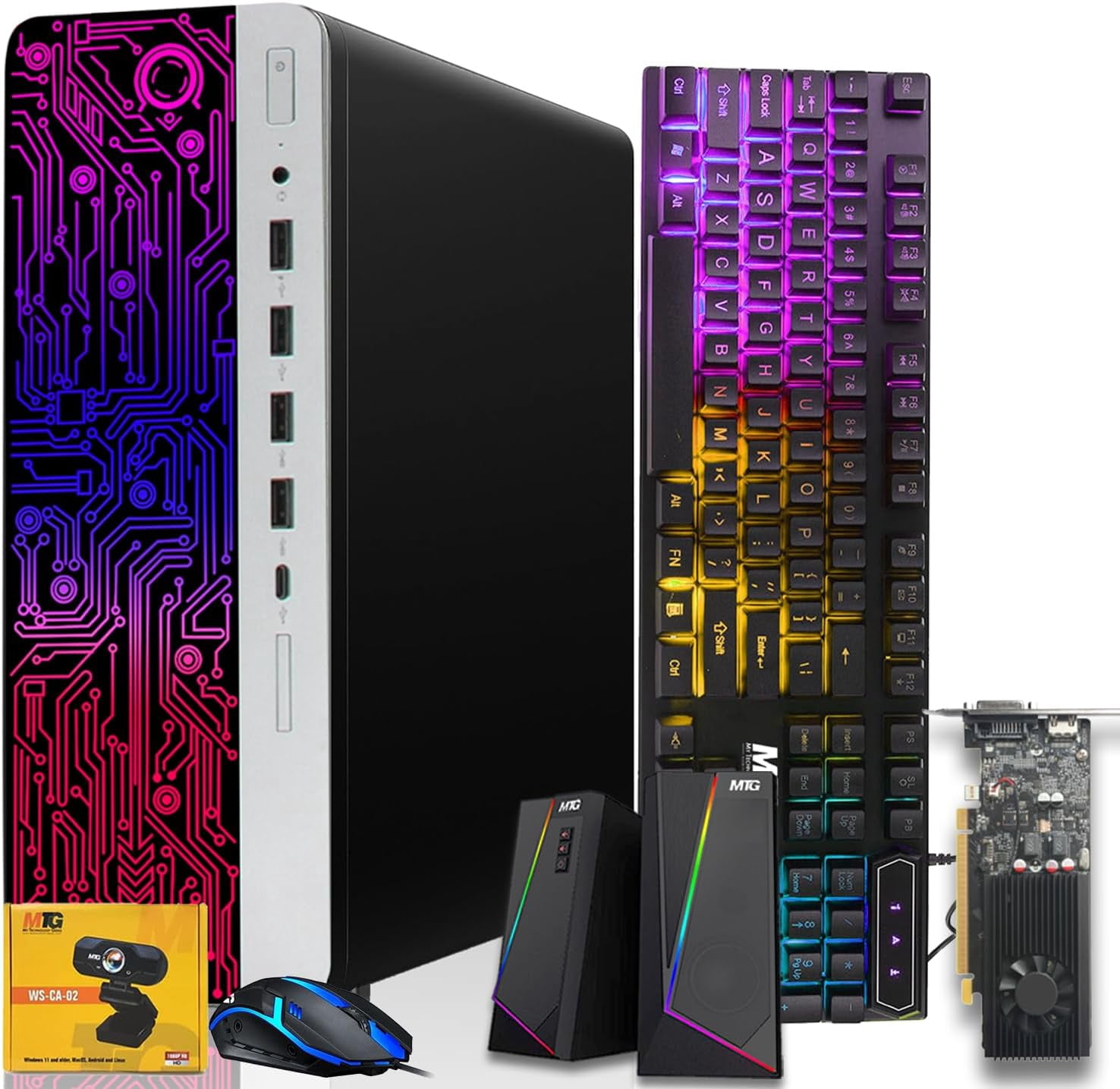 Restored HP G3 Gaming Desktop PC,Intel Core i5 4th Gen,GT 1030 Graphics ...