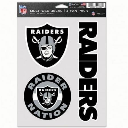 Wincraft NFL Oakland Raiders Decal Multi Use Fan - Pack of 3 | Walmart ...