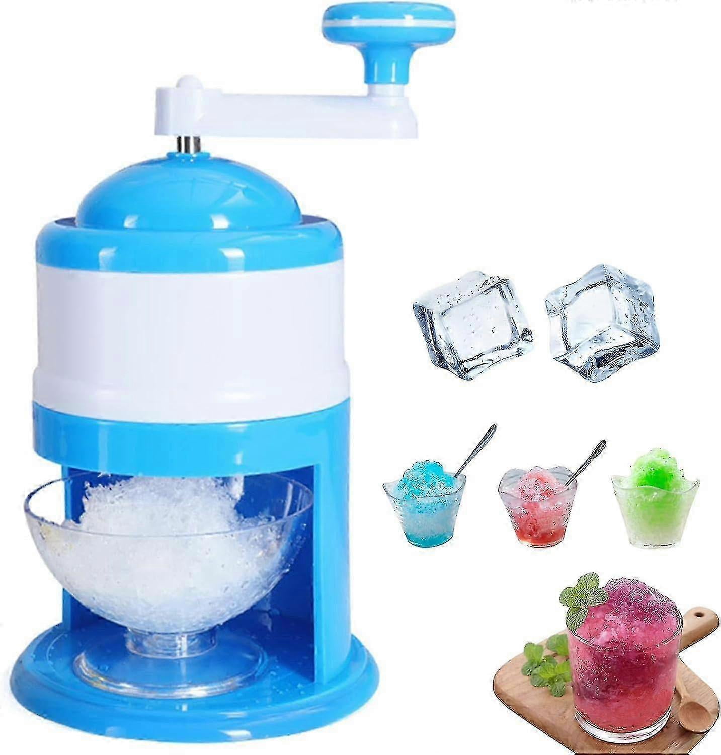Máquina para raspar hielo y cono de nieve yuxing Portátil con manivela ...