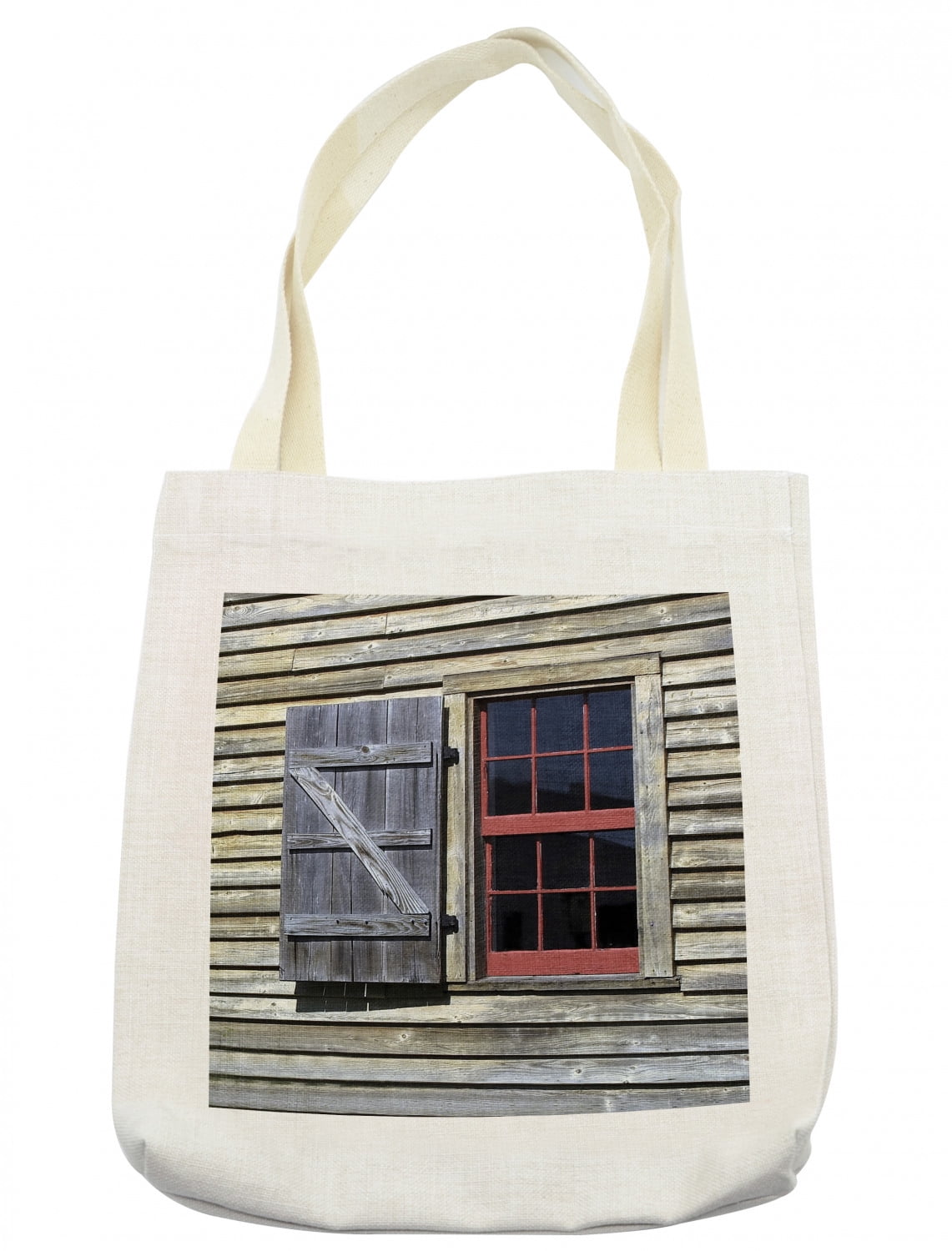 Country Tote Bag, Original Wooden Window Shutters in Historical Village ...