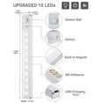 LOFTER-PRO Motion Sensor Closet Lights, Wireless 10 LED, Rechargeable ...