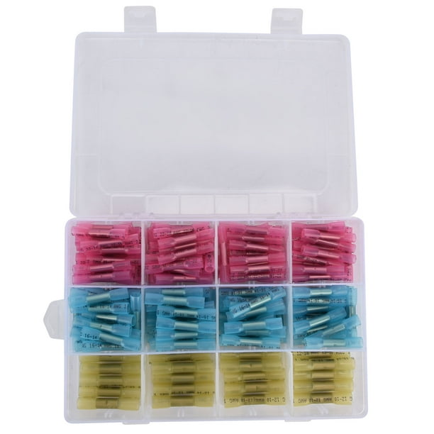 Kit de conectores a tope termorretráctiles, conectores a tope termorretráctiles, terminales ...