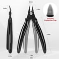 5 Inch Flush Cutters, 1 Pack Micro Wire Cutters, Sharp Zip Tie Cutter ...