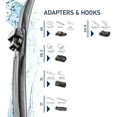 HELLA 24 Inch Winter Rubber Wiper Blade with Graphite Coating for Car ...
