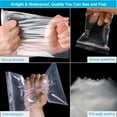 100 PCS 11"x14" Clear Reclosable Plastic 2-Mil Ziplock Bags Poly ...