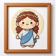 Religious Theme DIY Pearl Painting Kit Framed Beginner Diamond Art ...