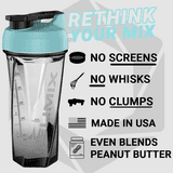 Helimix 2.0 Shaker Mixer Bottle, 28oz, Made in USA, Dishwasher Safe ...