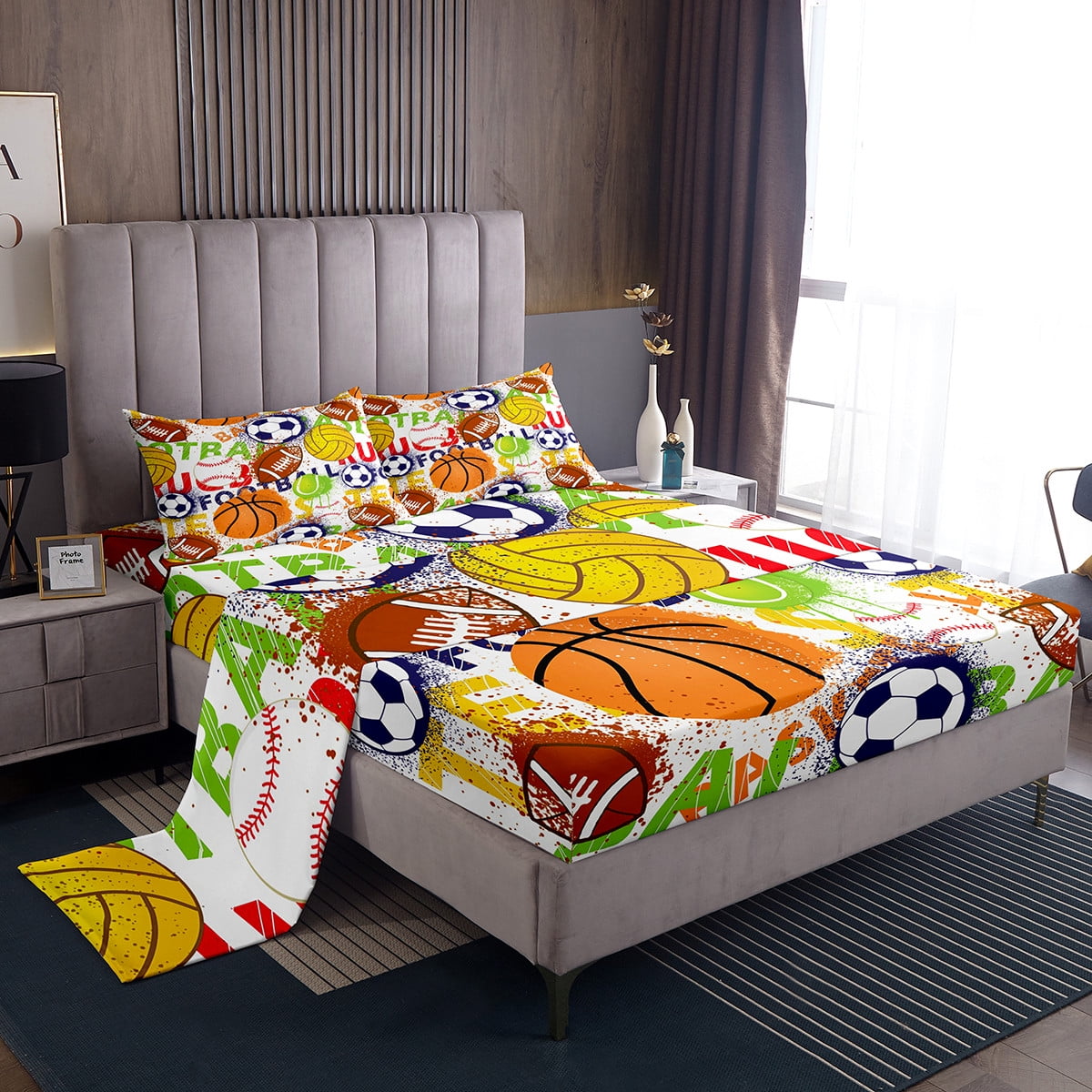 Click here for Erosebridal Basketball Football Twin Sheet Sets  W... prices