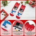 Aodebiao 1 Packs Christmas Socks Mid Calf Warm Holiday Novelty Cartoon ...