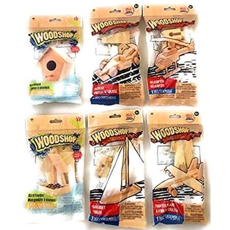 WOODSHOP Wood Craft Model Activity Kits - Helicopter, Fighter Plane ...