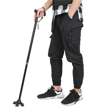 Height Adjustable Aluminum Alloy Cane with Metal Cane T Walking Cane ...