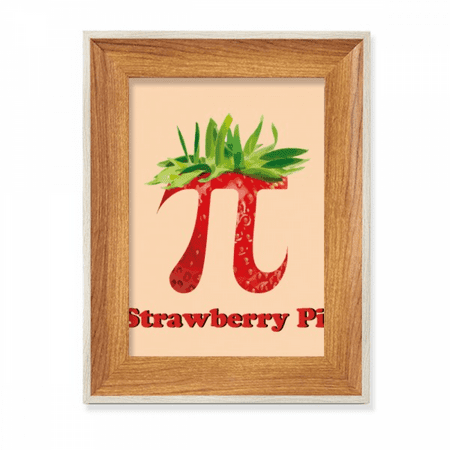 Calculating Mathematical Pi Strawberry Desktop Wooden Photo Frame ...