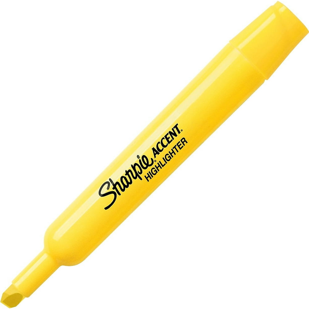 Sanford Major Accent Highlighters Broad Point Yellow Ink 25005 ...