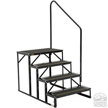 Brophy Products AS04 4-Step Aluminum RV Scissor Steps with 31" to 40 ...