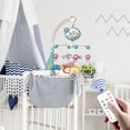 Aooww Baby Musical Crib Mobile with Night Lights and Rotation, Rattles ...