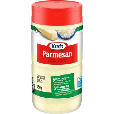 Kraft Parmesan Grated Cheese, 250 g - Walmart.ca