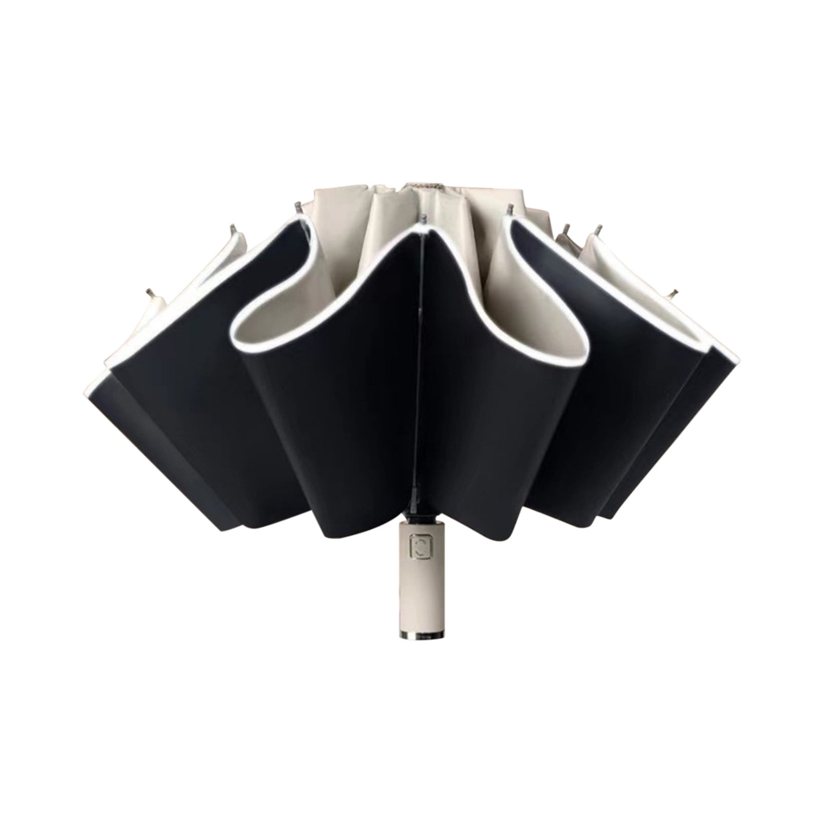 Wovilon Opposite Direction Folding Umbrella Reflective Stripe Windproof ...