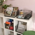 X-cosrack Foldable Wire Baskets for Kitchen, Large Stackable Metal ...