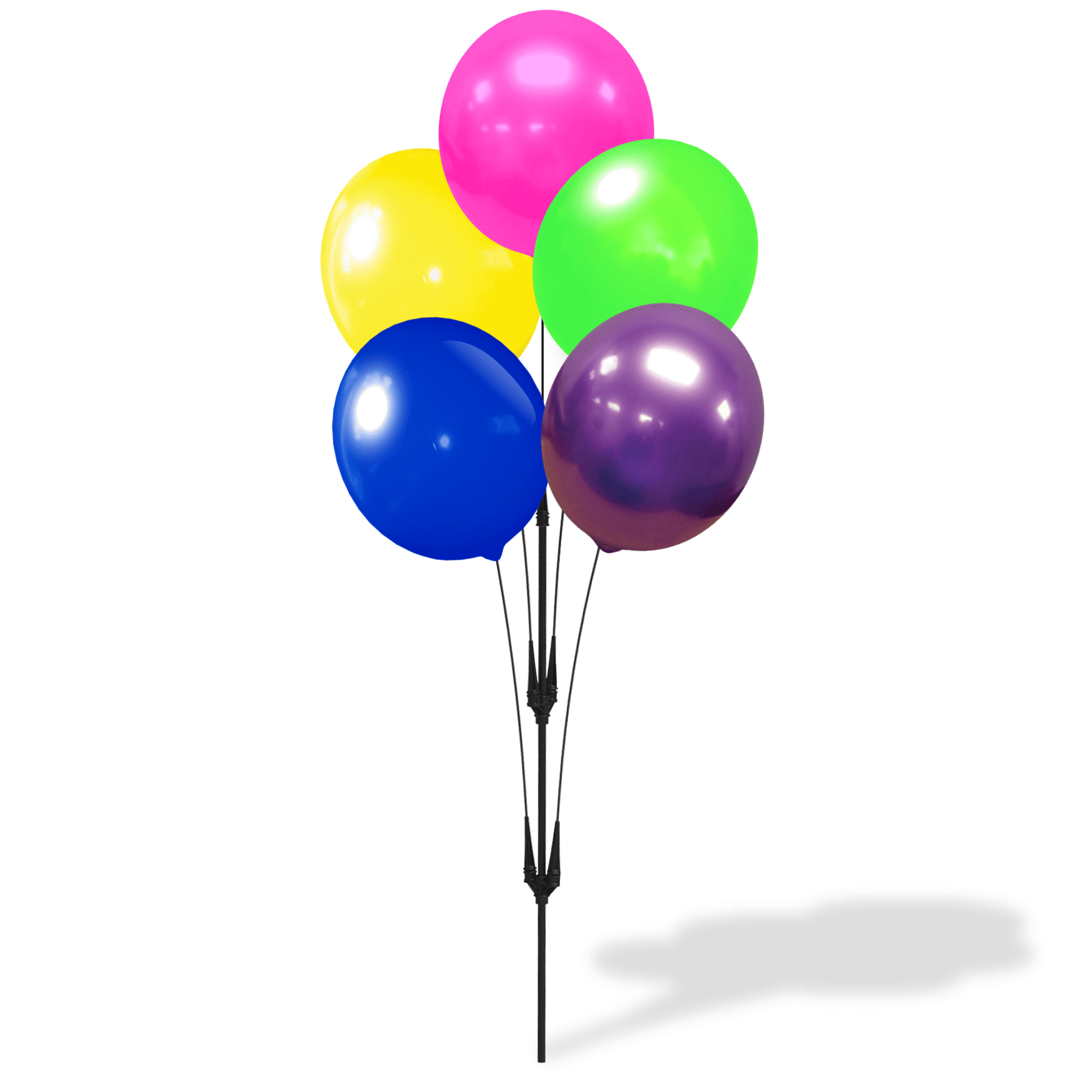 Weatherproof Reusable Seamed Balloon Cluster Pole Kit - Helium Free ...