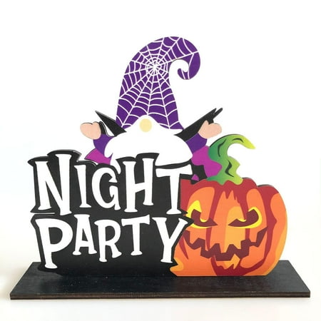 Sxm Halloween Wooden Centerpiece Signs - Happy Halloween Table ...