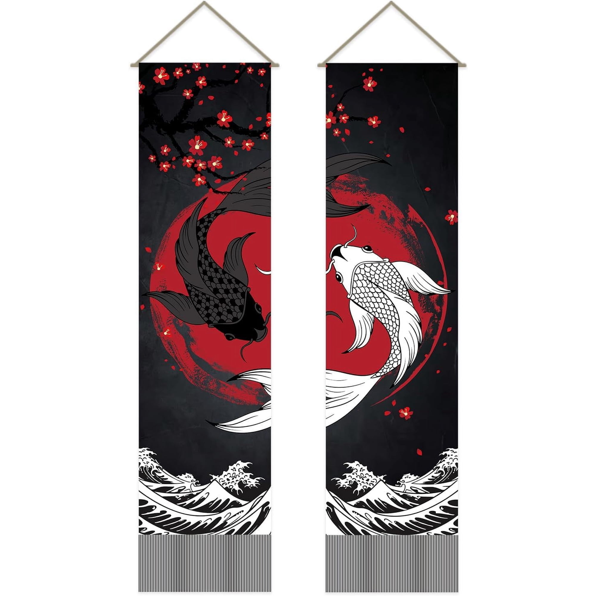 Click here for Nobrand Pack Of 2 Retro Yin Yang Carps Tapestries... prices