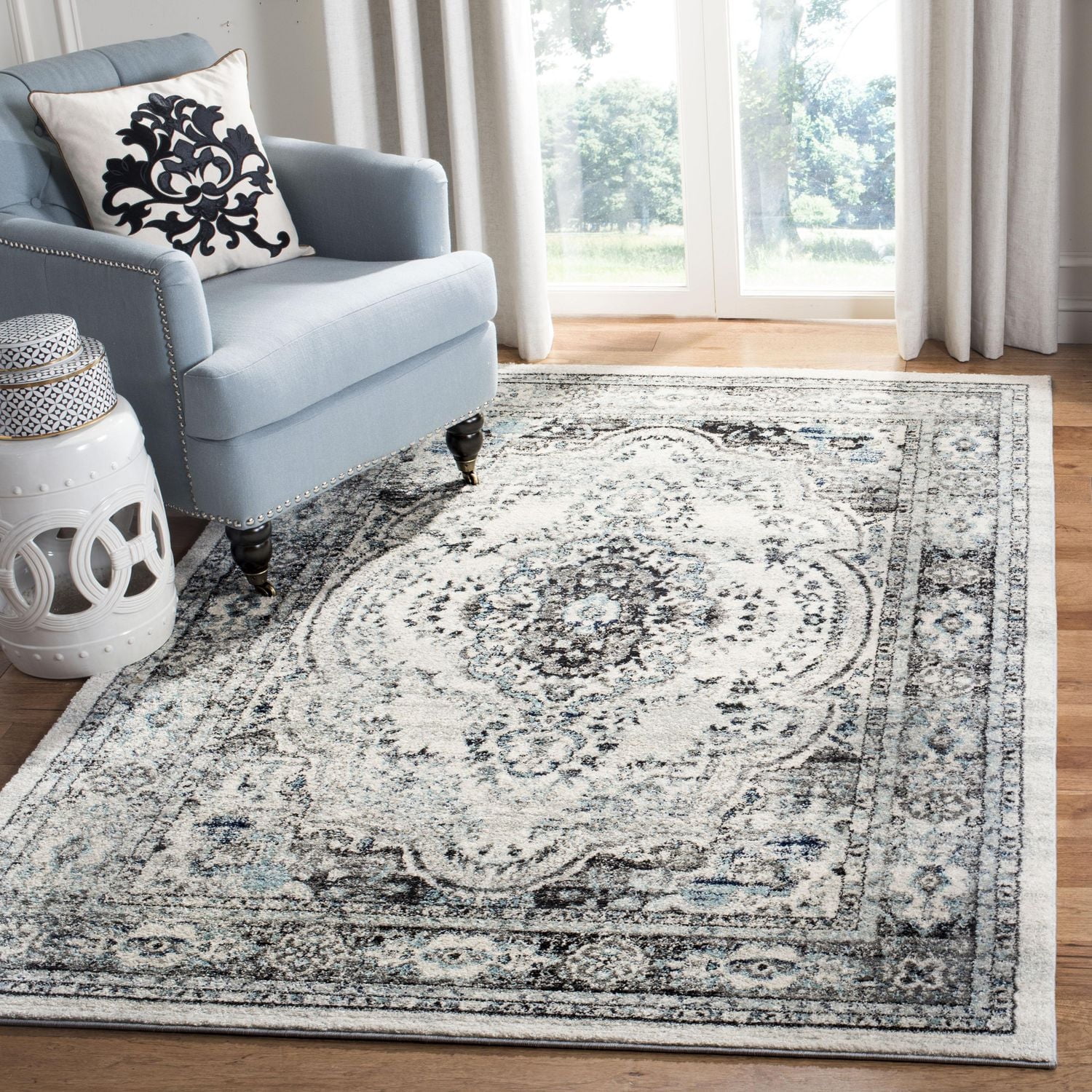 Click here for Safavieh Madison Haven Floral Bordered Area Rug 8... prices