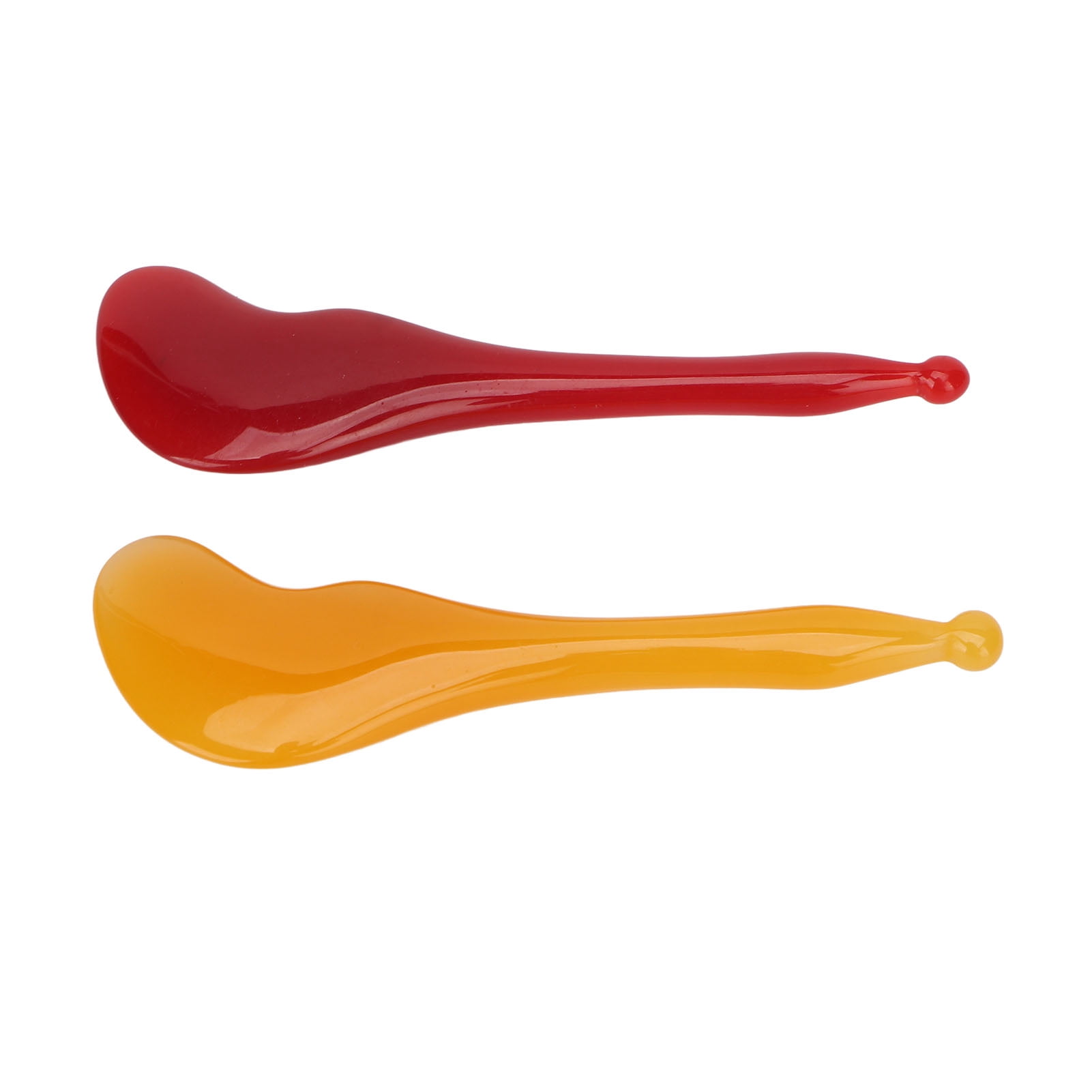 Palillo de acupuntura amarillo rojo Gua Sha Pointing Pen resina 2 ...