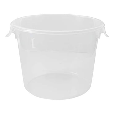 RUBBERMAID Round Storage Container,8 qt,Lid 1GAF4 FG572400WHT - Walmart.com