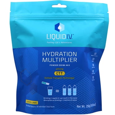 Liquid I.V. Electrolyte Vitamin Drink Mix, Hydration Multiplier, Lemon ...