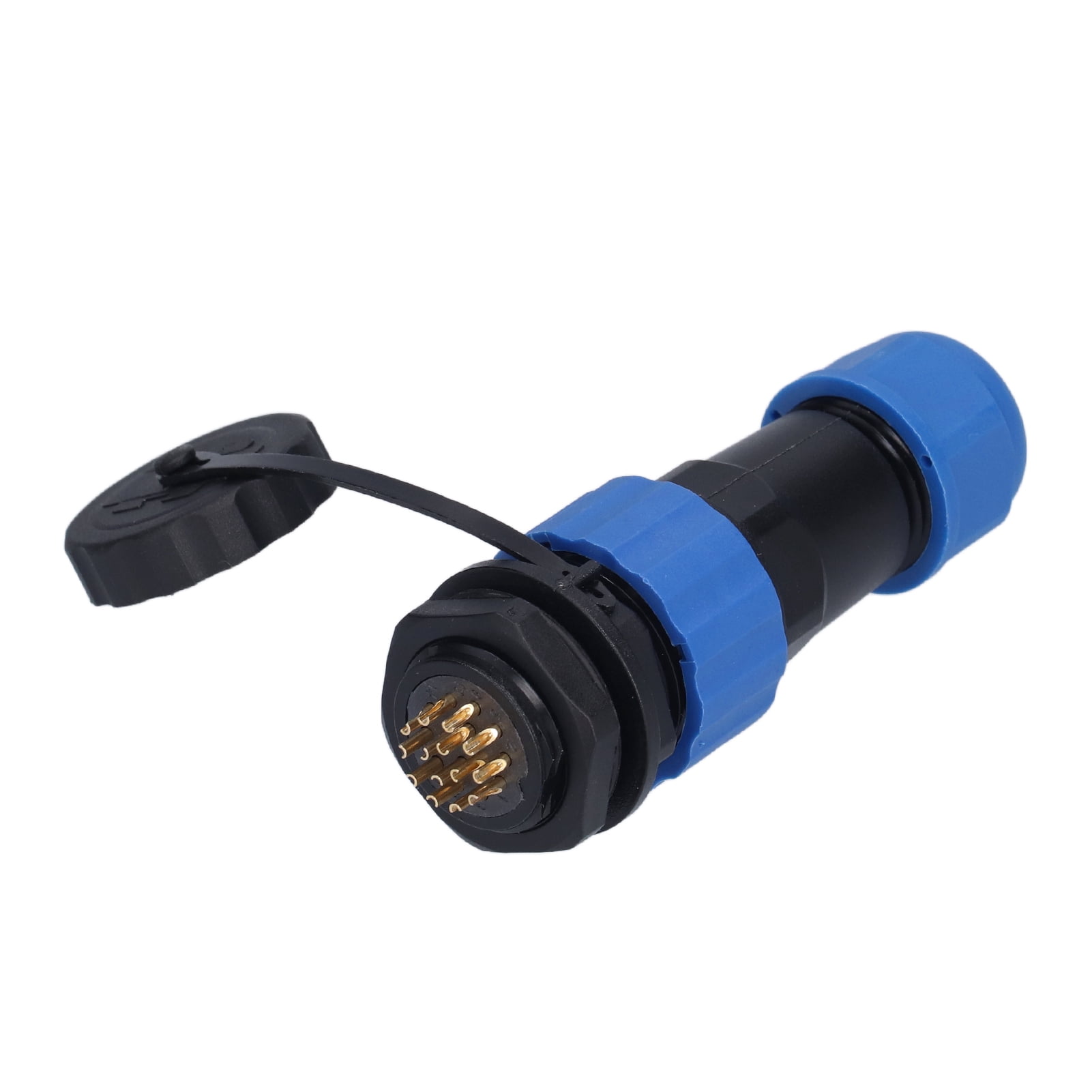 Enchufe de aviación IP68 conector impermeable tuerca trasera macho ...