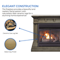 Duluth Forge Dual Fuel Fireplace - 32,000 BTU, T-Stat, Slate Gray ...
