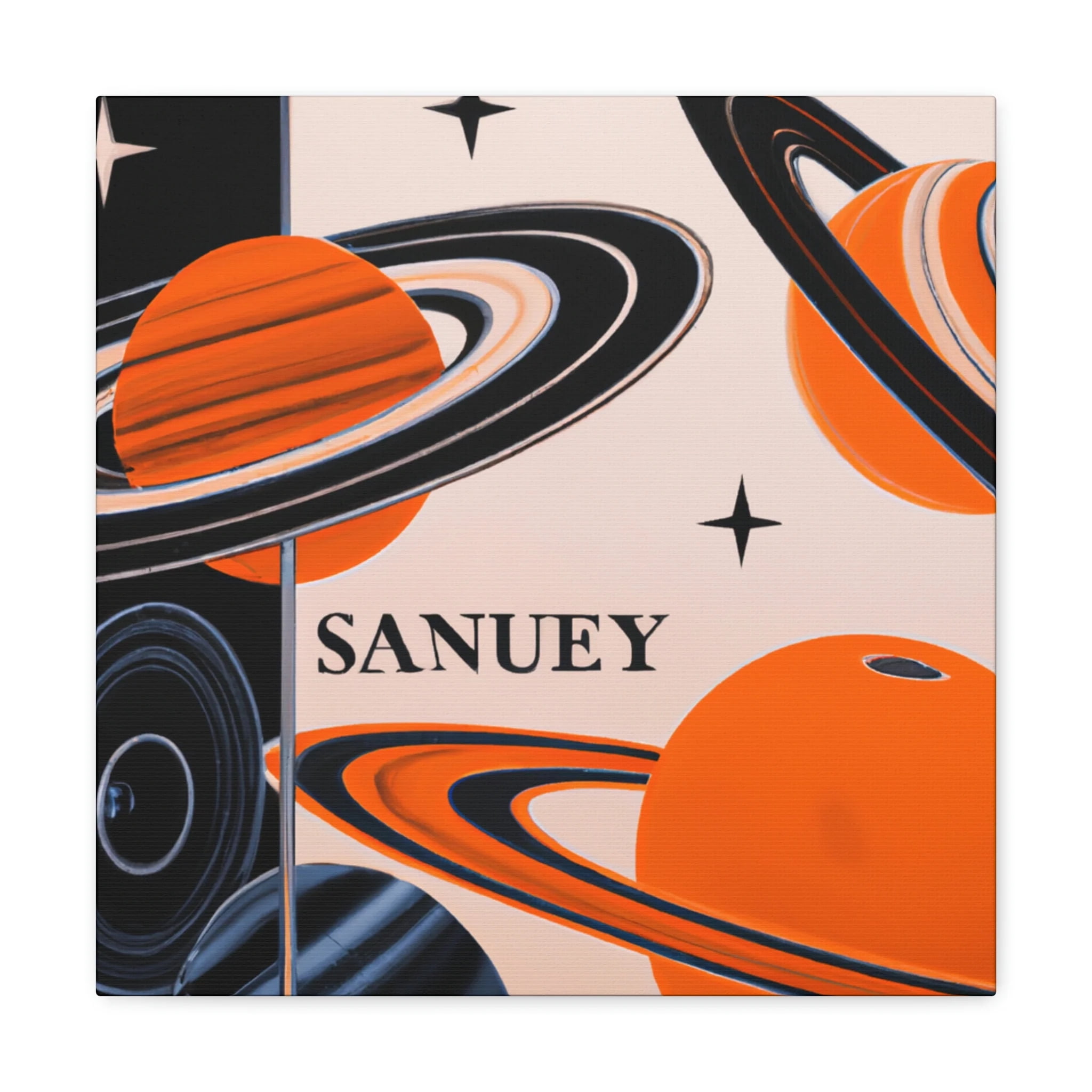 Cosmic Planets Impression - Canvas - Walmart.com