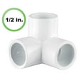 3 way L - ½" - Utility Grade PVC Fitting - Walmart.com