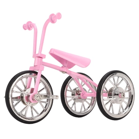 Miniature Tricycle Mini Bicycle Model Dolls House Miniature Nursery Toy ...