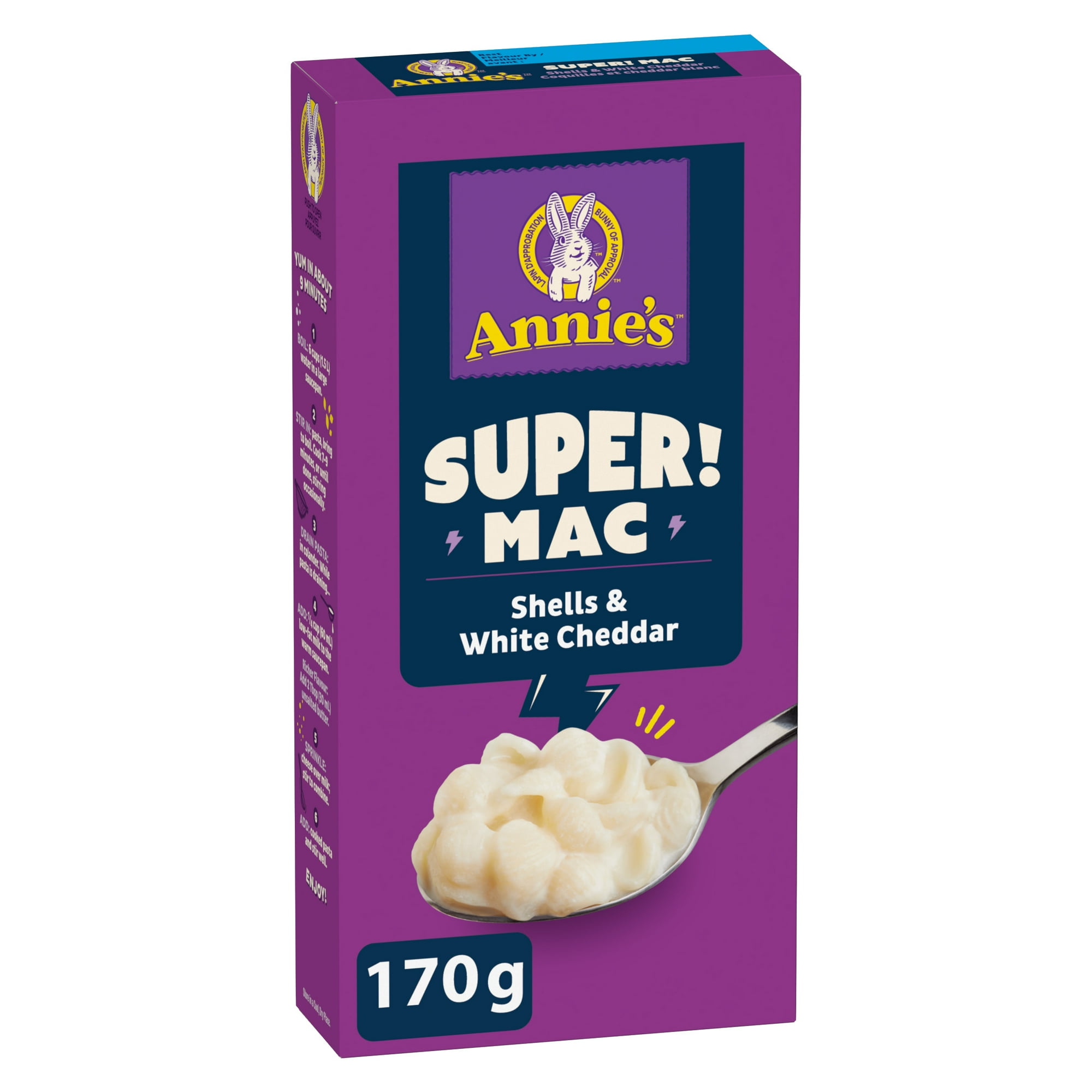 Click here for Annies Super! Mac Shells & White Cheddar 170 G prices
