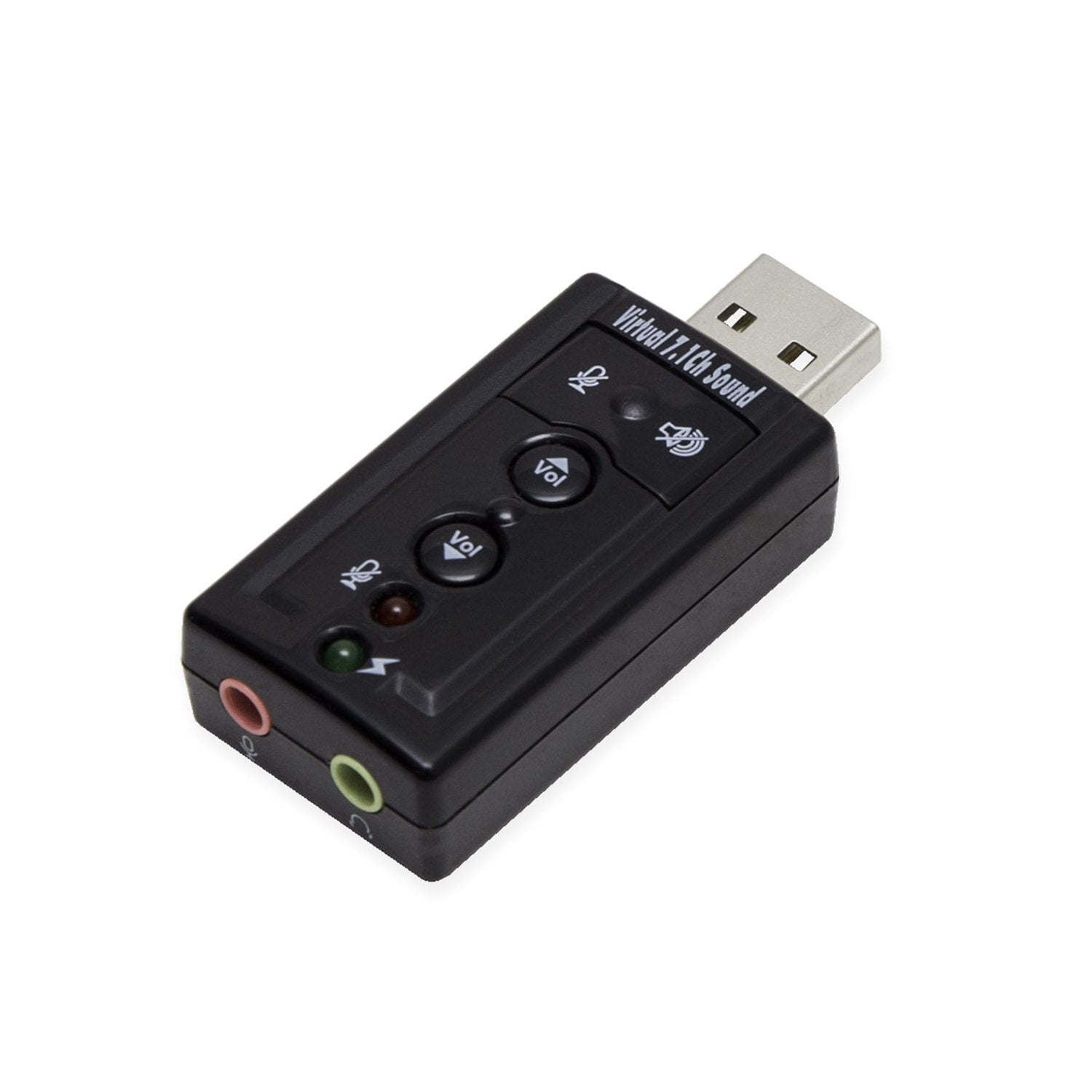 USB 2.0 External Virtual 7.1 Surround Sound Adapter - Walmart.com