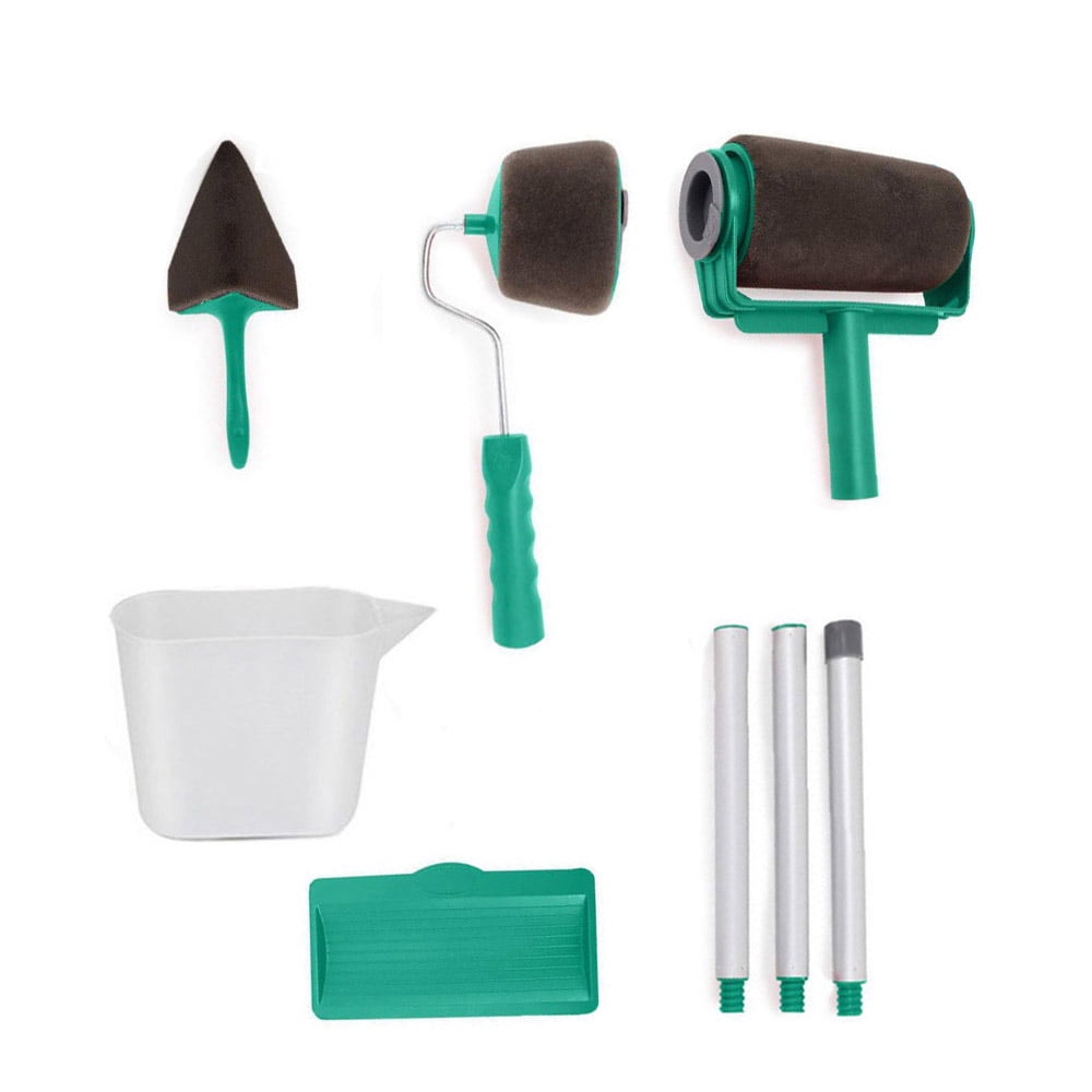 CJC Paint Roller Brush Kit, 8 Pcs/Set House Runner Pro Tool Painting ...