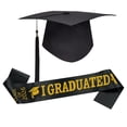 Dxssxc Doctoral Cap and Shoulder Strap Set for Graduation Ceremony ...