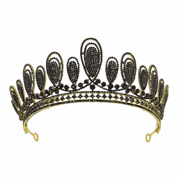 Crowns for Women Rhinestone Water Droplets Tiara Headband Princess ...