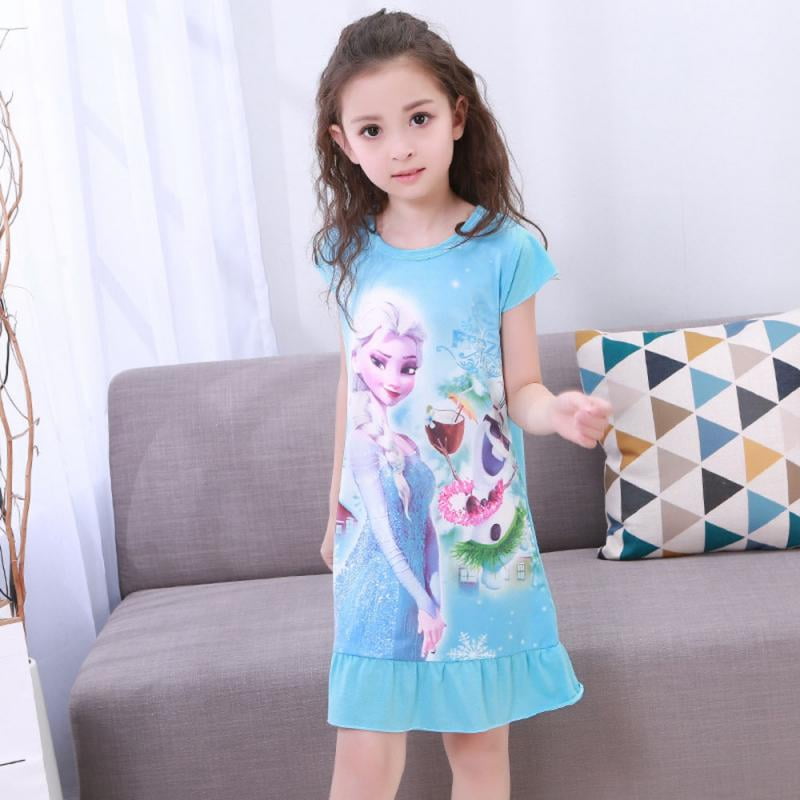 Toddler Night Gown Little Girls Princess Pajamas Dress - Walmart.com