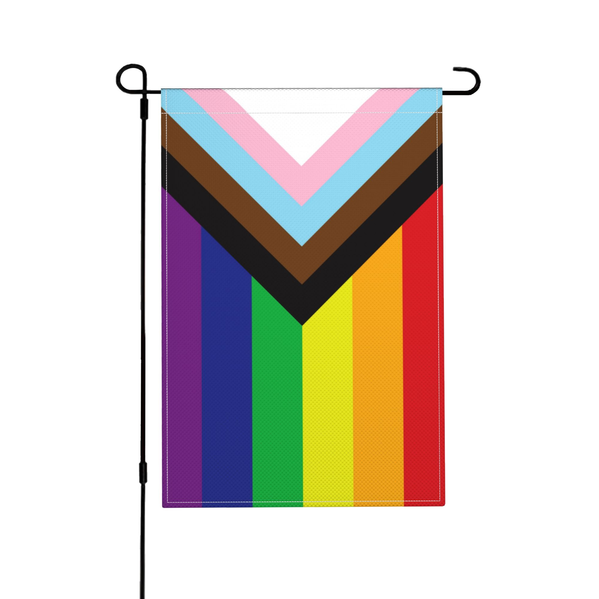 TEQUAN Rainbow Lgbtq Pride Flag Garden Flags, 18 x 12 inch Double Sided ...
