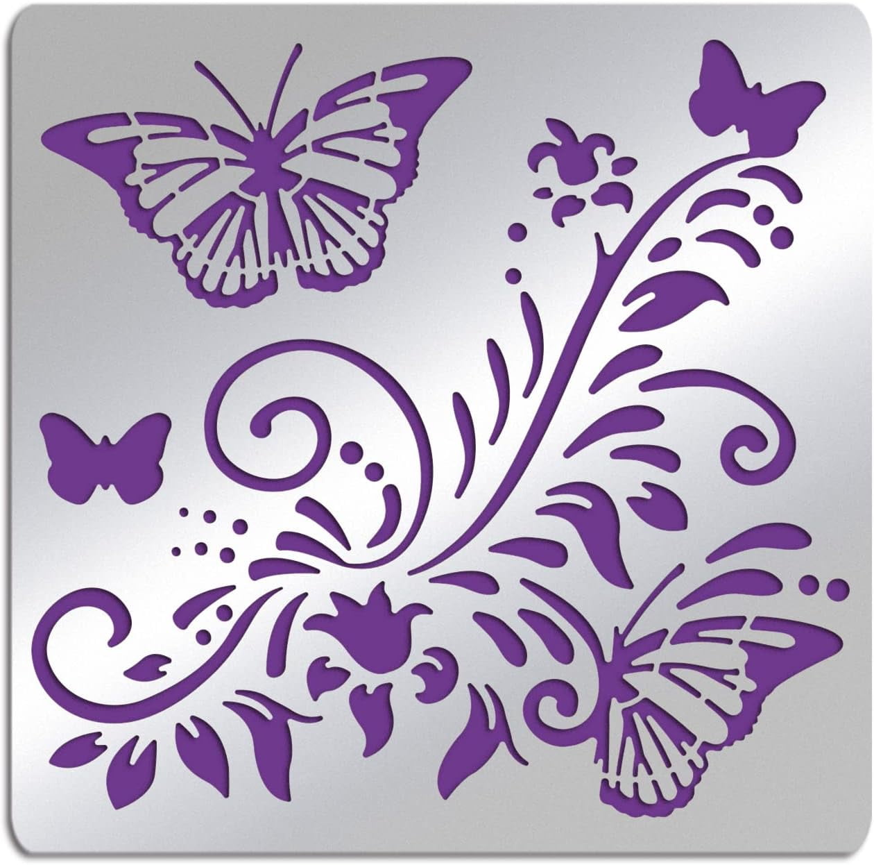 Butterfly Metal Stencils 6 Inch Square Scrapbooking Drawing Stencils ...